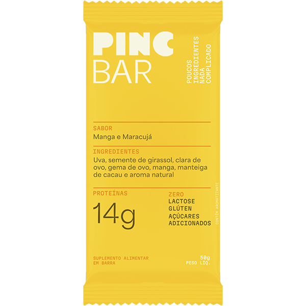 Barra de Proteína Manga e Maracujá Natural 50g – Pinc Bar - Empório ...